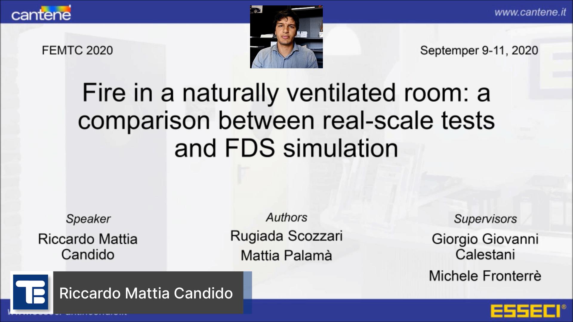 Fire In A Naturally Ventilated Room: A Comparison Between Real-Scale ...