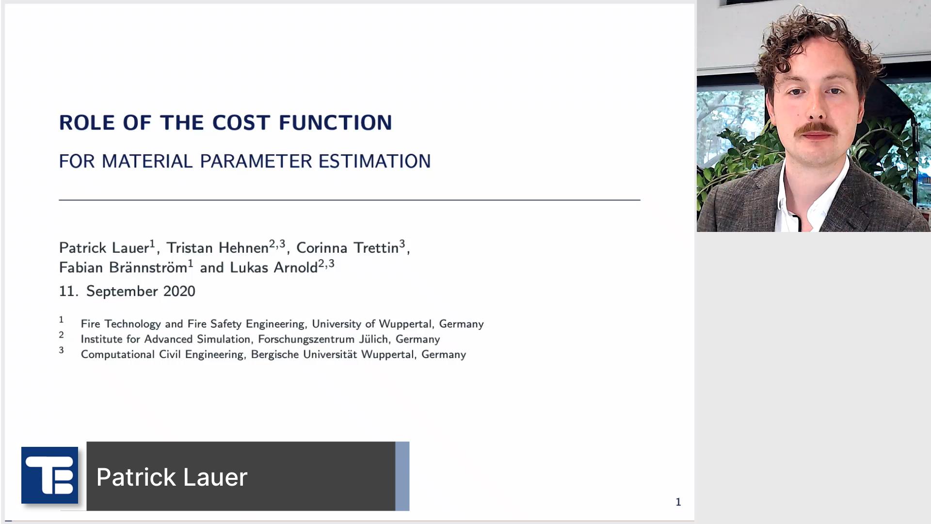 Role Of The Cost Function For Material Parameter Determination | Fire ...